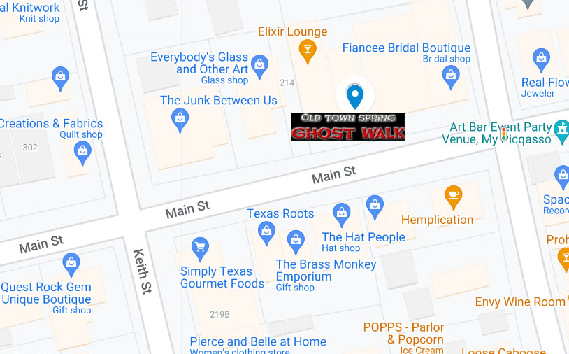 Old Town Spring Ghost Walk. Historical haunted walking tour.
